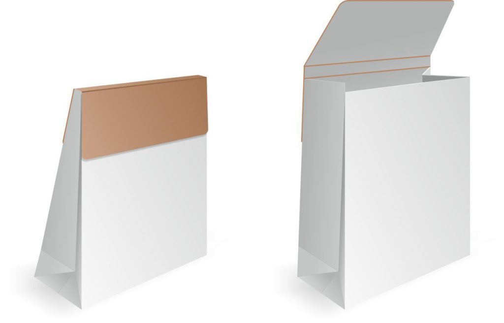 Creative Luxury Paper Bag Design with Artistic Flap