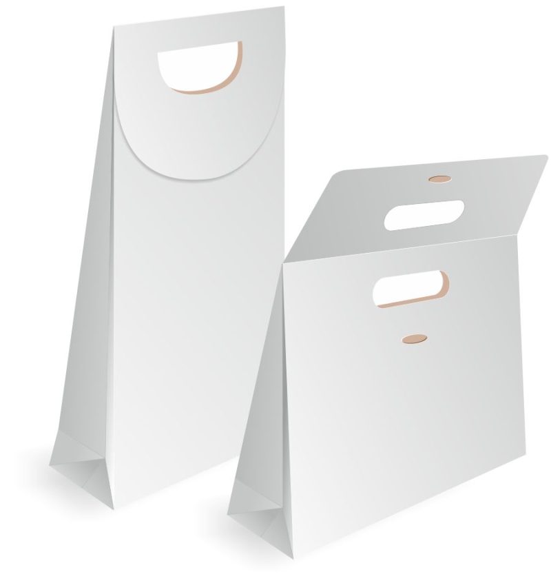 Creative Luxury Paper Bag Design with Artistic Flap