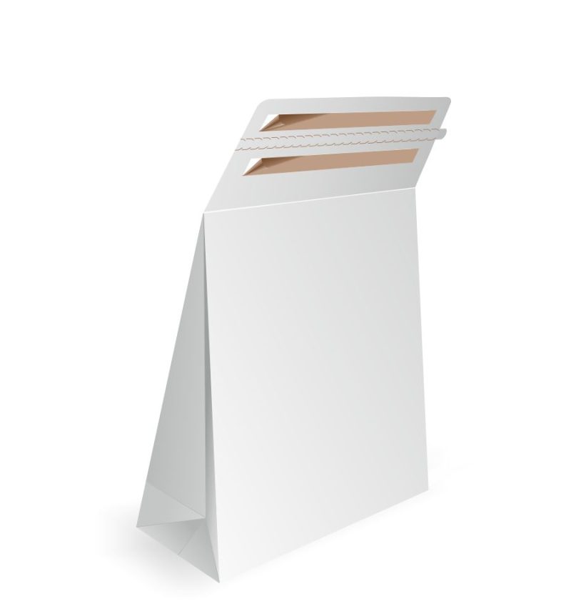 Creative Luxury Paper Bag Design with Artistic Flap